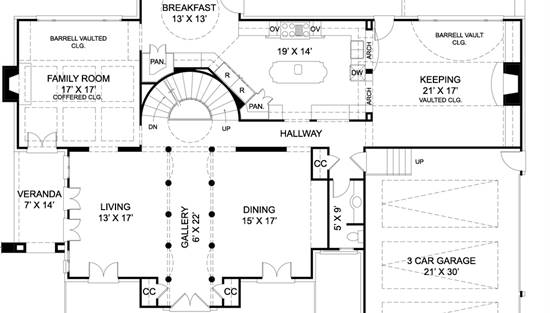 Chiswick House 7939 - 4 Bedrooms and 3 Baths | The House Designers - 7939