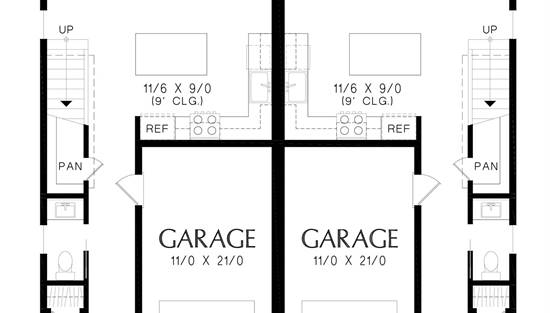 3 Bedroom Contemporary Style Duplex House Plan 2374: The Sheeran - 2374