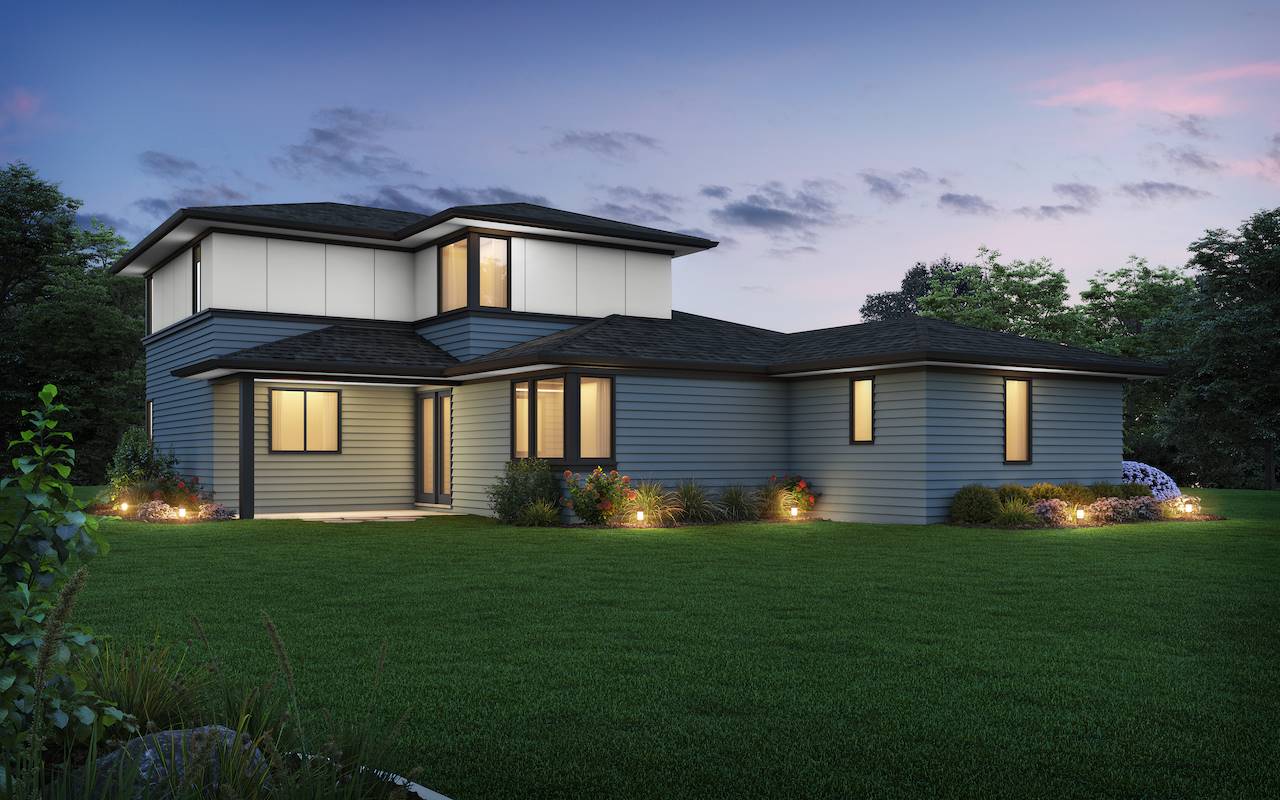 Two Story Modern Style With Apartment House Plan 2376: Pickard - 2376