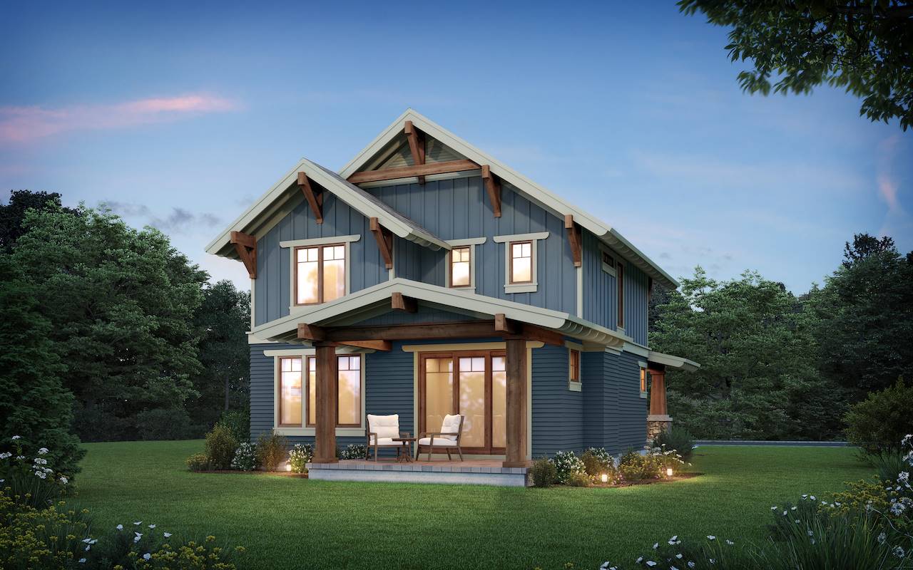 Two Story Craftsman Cottage Style House Plan 3426: The Aubrey - 3426