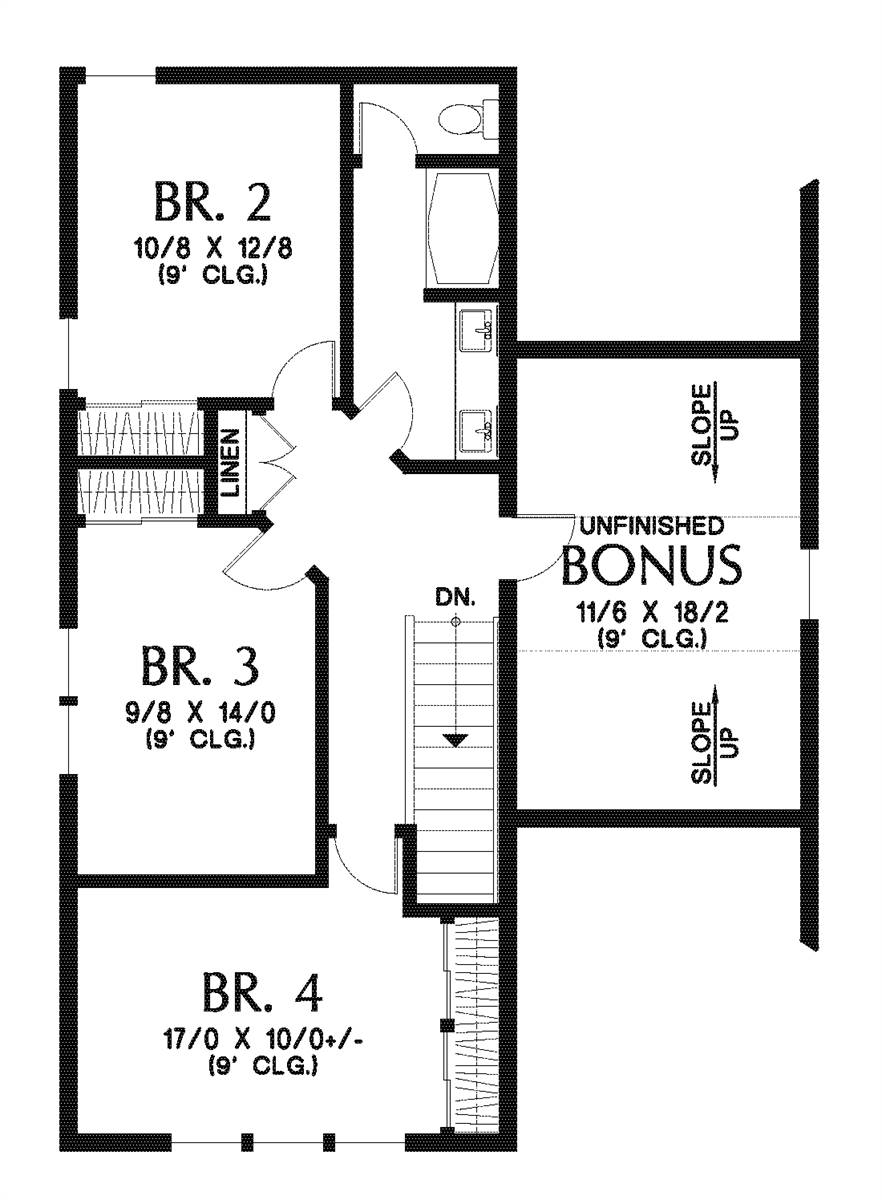 Charming Narrow Lot Cottage Style House Plan 6503: The Lowes - 6503