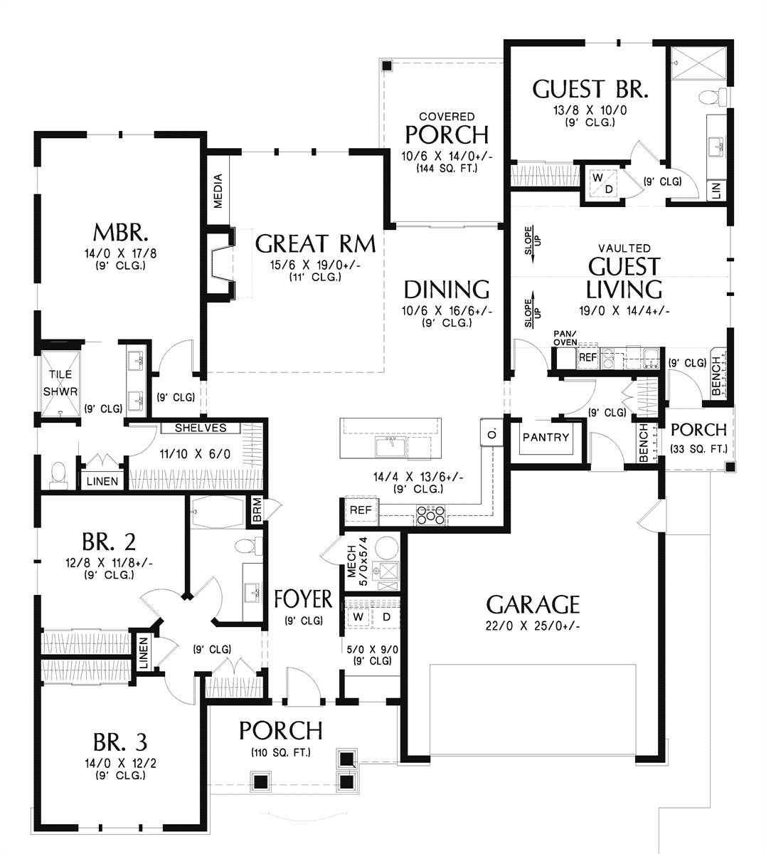 Affordable Multigenerational Ranch Style House Plan 6535: The Meadow - 6535