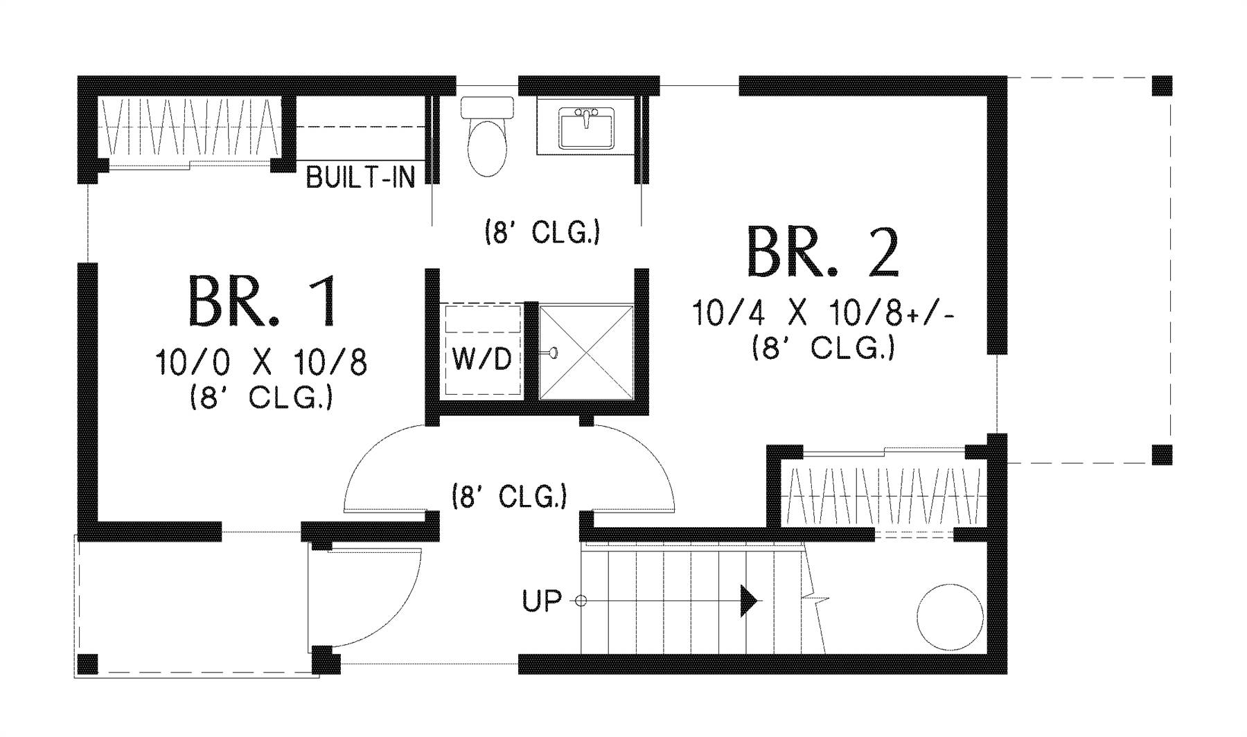 2 Bedroom Studio Contemporary Style House Plan 6537 - 6537