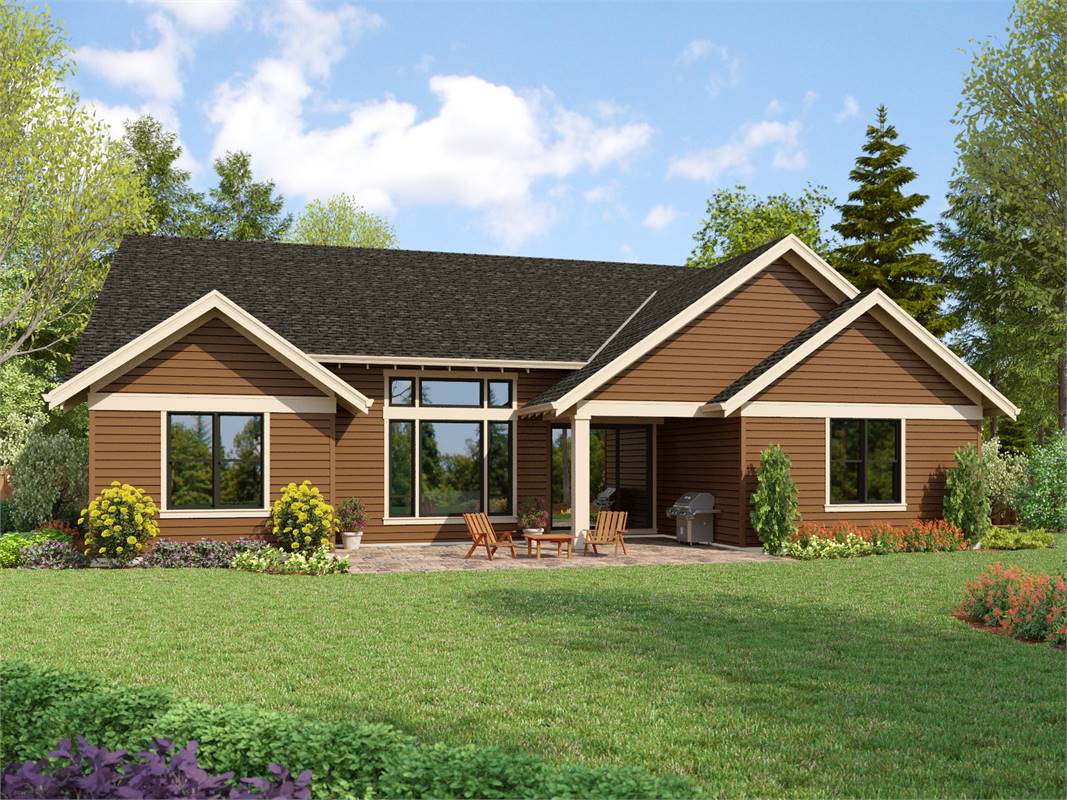 Multi-Generational Craftsman Style Ranch House Plan 6587 - 6587