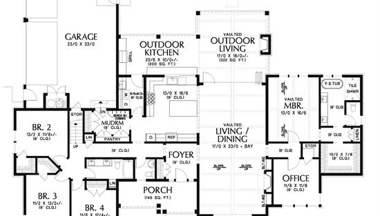 Open Floor Plan Ranch Style House Plan 6589: The Maycroft - 6589