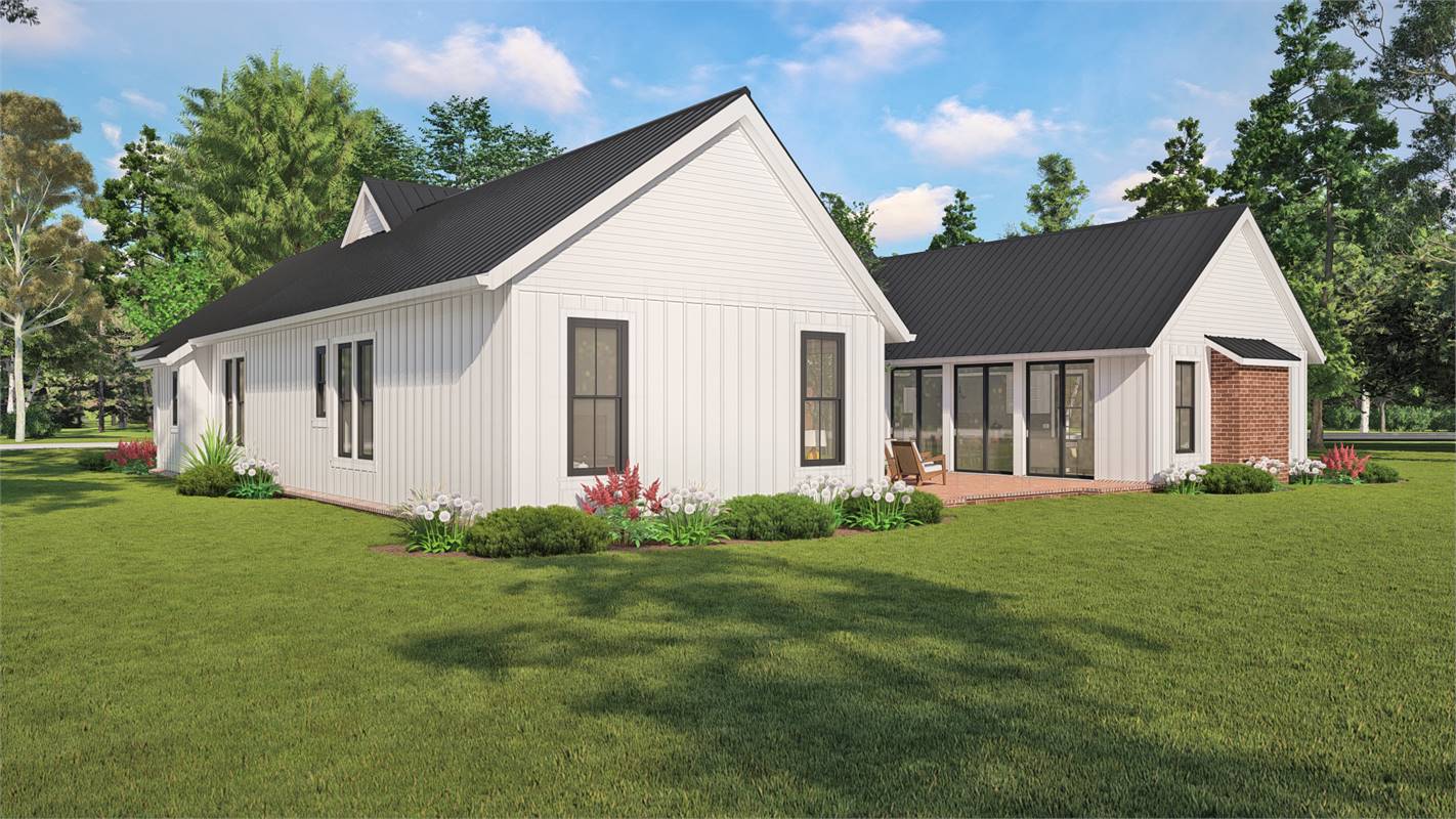 3 Bedroom Modern Farmhouse Style House Plan 9078: Lakeview - 9078