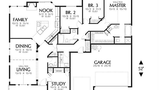 Andover 2424 - 3 Bedrooms and 2.5 Baths | The House Designers - 2424