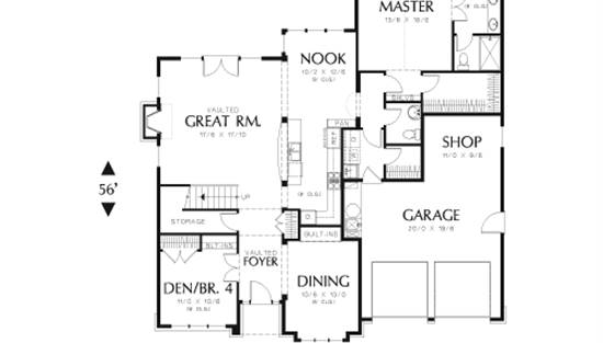 Tabor 8288 - 4 Bedrooms and 2 Baths | The House Designers - 8288