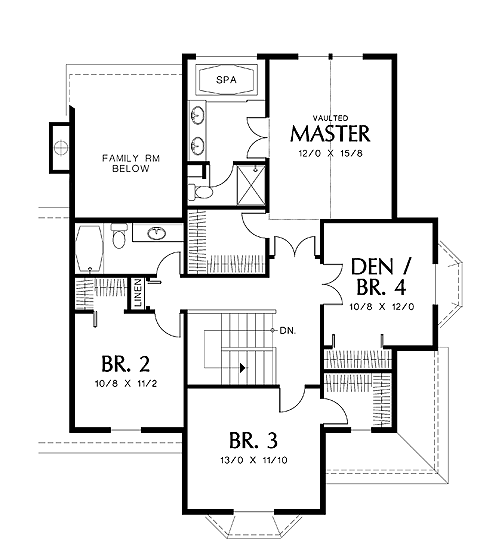 Proctor 2671 - 4 Bedrooms and 2.5 Baths | The House Designers - 2671