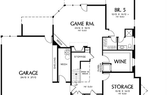 Mendon 4618 - 5 Bedrooms and 4.5 Baths | The House Designers - 4618