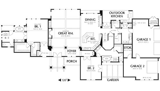 Castleton 6106 - 5 Bedrooms and 6 Baths | The House Designers - 6106