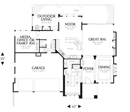 Springfield 7039 - 5 Bedrooms and 5 Baths | The House Designers - 7039