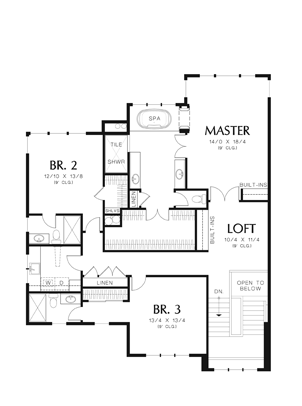 Springfield 7039 - 5 Bedrooms and 5 Baths | The House Designers - 7039
