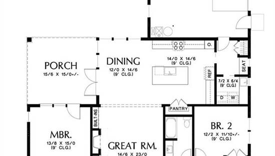 Affordable Modern Style House Plan 5107: The Dean - 5107