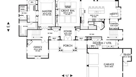 Wickham 4281 - 5 Bedrooms and 4.5 Baths | The House Designers - 4281