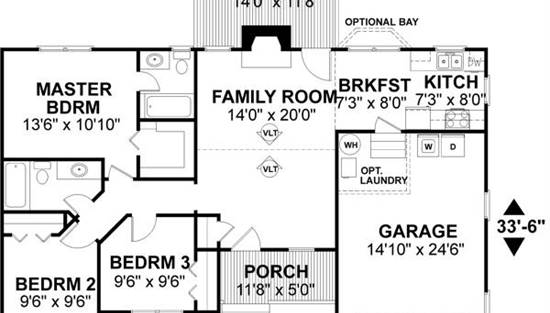 The Springfield 6270 - 3 Bedrooms and 2.5 Baths | The House Designers ...