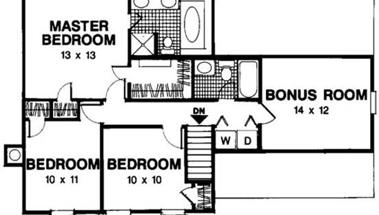 The Cabot 7585 - 3 Bedrooms and 2 Baths | The House Designers - 7585