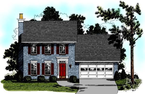 The Cabot 7585 - 3 Bedrooms and 2.5 Baths | The House Designers - 7585