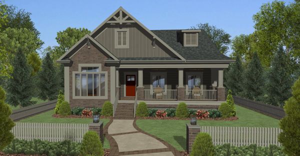 Graceful Craftsman Style House Plan 9648: The Bayberry Cottage - 9648
