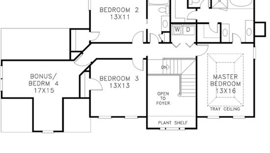 The Cleveland 6304 - 3 Bedrooms and 2.5 Baths | The House Designers - 6304
