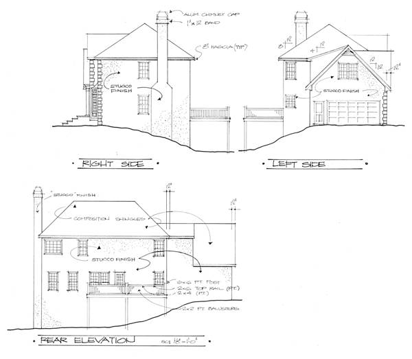 The Whitestone 6308 - 3 Bedrooms and 2.5 Baths | The House Designers - 6308