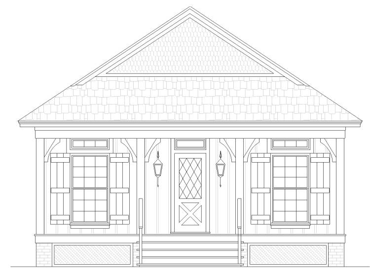 1 Bedroom Cottage Style House Plan 4289: Mulberry Hill - 4289
