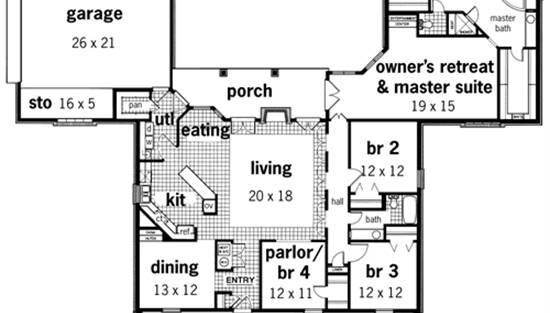Rosedown-2306 4801 - 3 Bedrooms and 2 Baths | The House Designers - 4801
