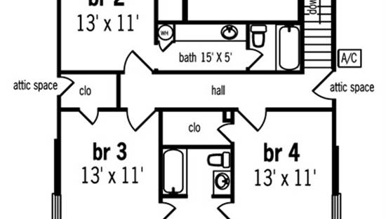 Valley View-2509 5371 - 4 Bedrooms and 3 Baths | The House Designers - 5371