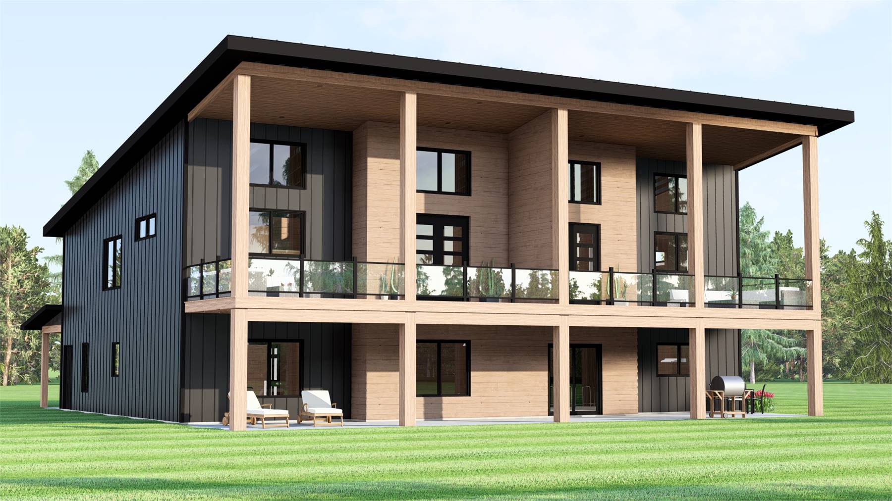 Ponsonby Hills | Family Contemporary Style House Plan 11062 - 11062