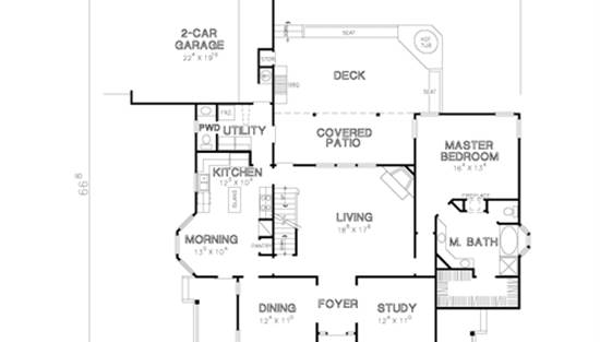 The Springfield 5419 - 3 Bedrooms and 2 Baths | The House Designers - 5419