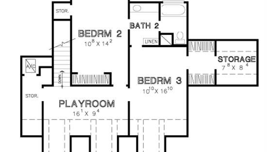The Springfield 5419 - 3 Bedrooms and 2 Baths | The House Designers - 5419