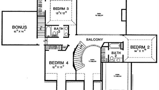 The Haleigh 4628 - 4 Bedrooms and 3 Baths | The House Designers - 4628