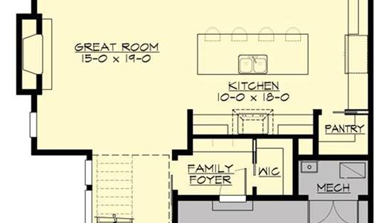 Builder Preferred Contemporary Style House Plan 1307: Leia - 1307