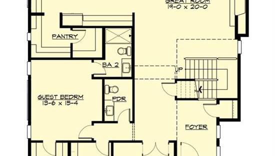 Luxury Narrow Lot Modern Style House Plan 1379: Serra - 1379