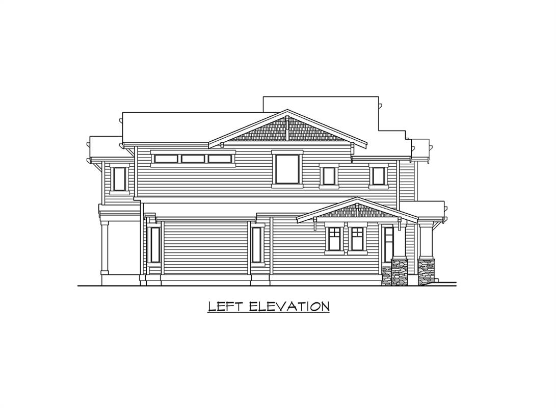 5 Bedroom Craftsman Style House Plan 5072: McNally - 5072