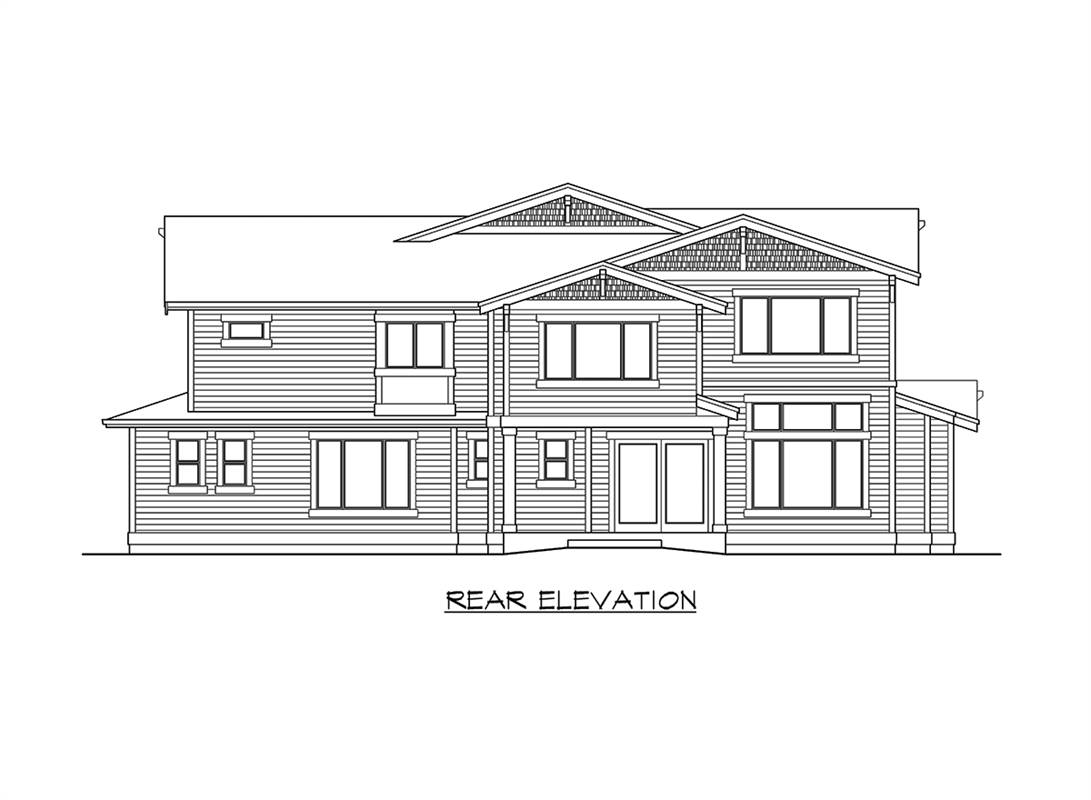 5 Bedroom Craftsman Style House Plan 5072: McNally - 5072