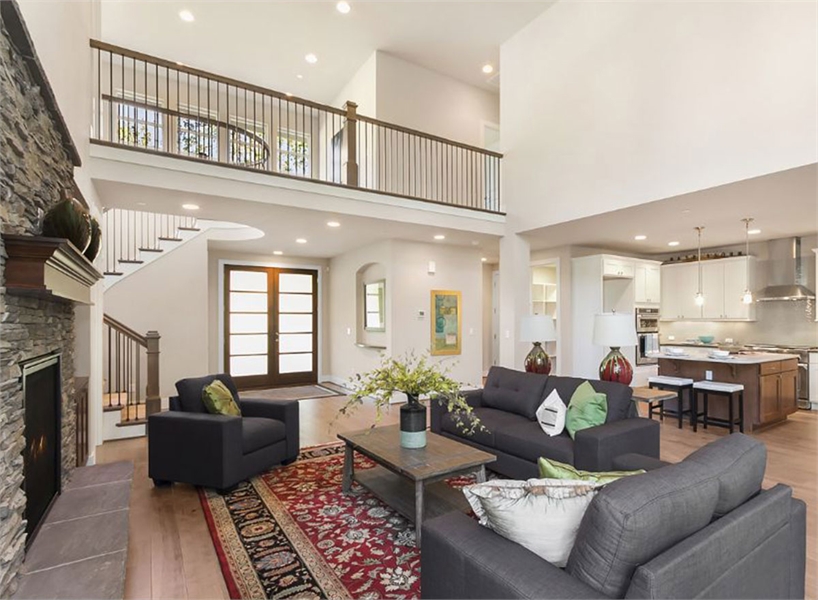 two-story luxury traditional house plan - 1631