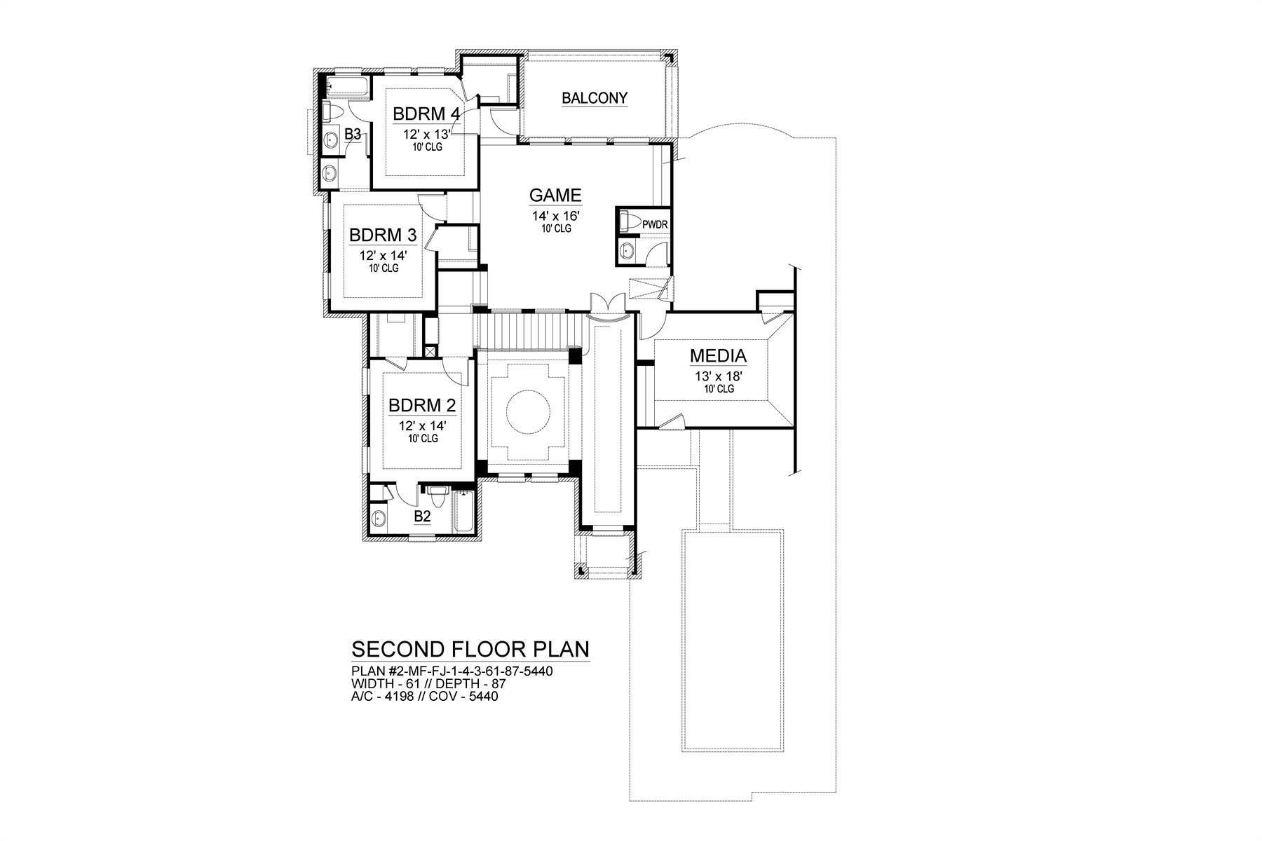 Traditional Style House Pla 2081: Andrea Lane - 2081