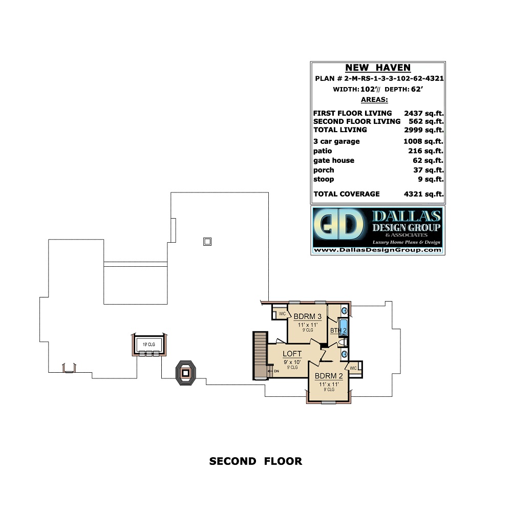 New Haven 9072 - 3 Bedrooms and 3.5 Baths | The House Designers - 9072