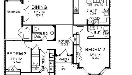 3 Bedroom European Style House Plan 9112: Alva Court - 9112