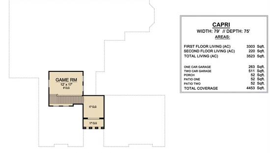 Capri 6778 - 3 Bedrooms and 2 Baths | The House Designers - 6778