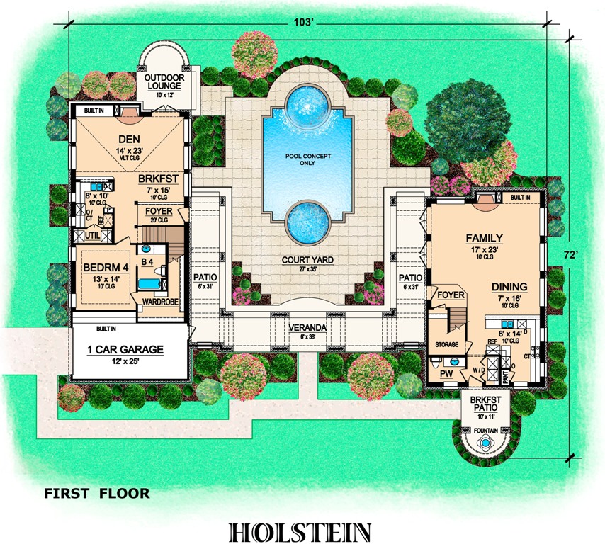 Holstein 9310 - 4 Bedrooms and 4 Baths | The House Designers - 9310
