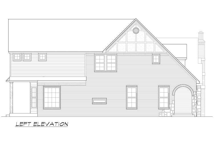 European Cottage House Plan with Veranda and Breakfast Area - 9504