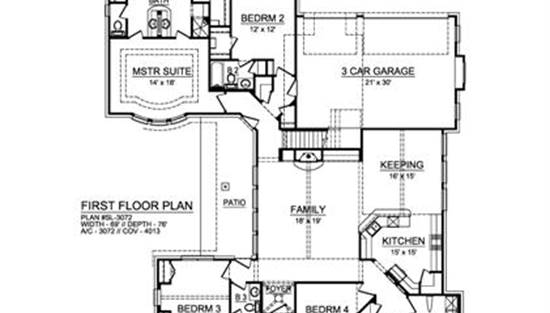 Merriman 5515 - 4 Bedrooms and 4.5 Baths | The House Designers - 5515