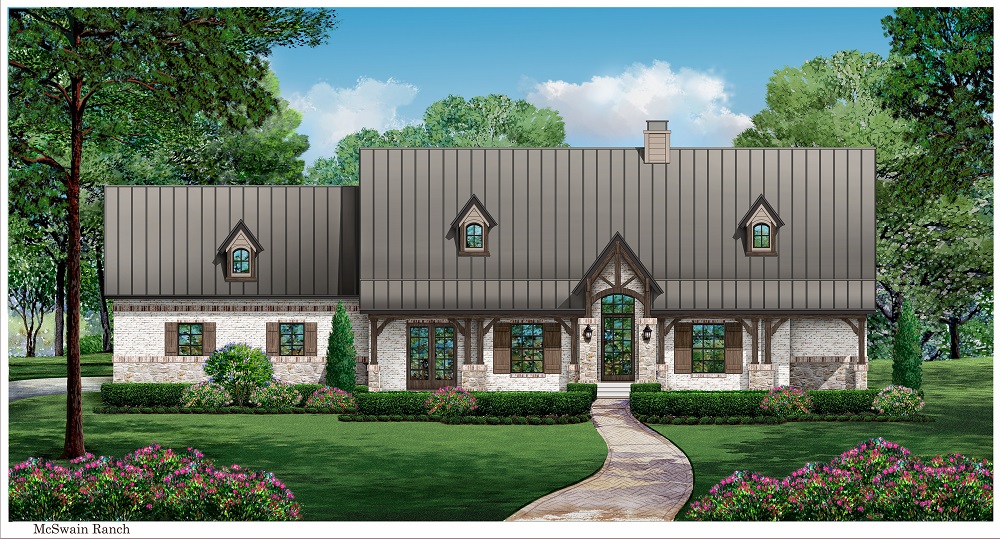2,668 sqft Mockingbird Lane 3 Bedroom Ranch Style House Plan 7529 - 7529