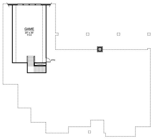 One-story luxury home plan with bonus room - 4906