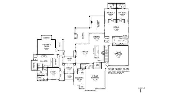 Luxury Contemporary Style House Plan 5013: Telluride - 5013