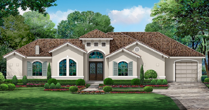Mediterranean Style House Plan 7479: Tulip Lane - 7479