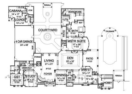 VALDERAMMA 5122 - 4 Bedrooms and 5.5 Baths | The House Designers - 5122