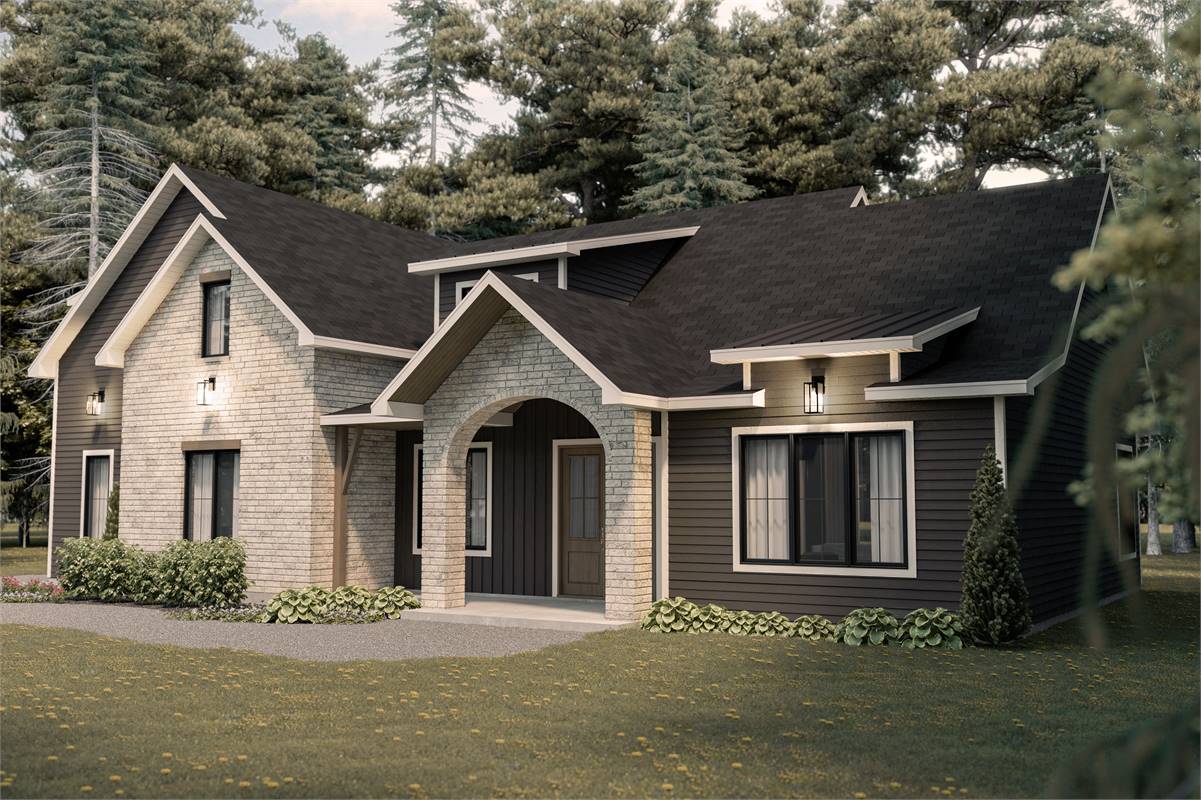 Two Story Transitional Style House Plan 6520: Gable House - 6520